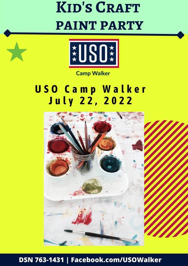 Kids Craft Paint Party • USO Korea