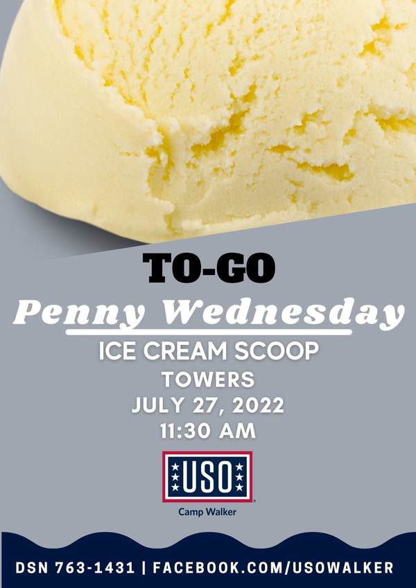 Outreach Penny Wednesday Ice Cream Scoop Towers • USO Korea