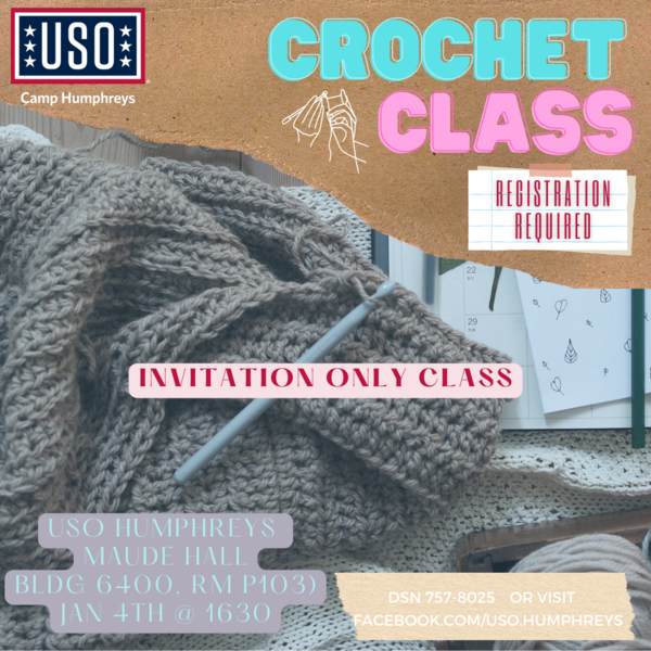 Craft Day - Crochet Class • USO Korea